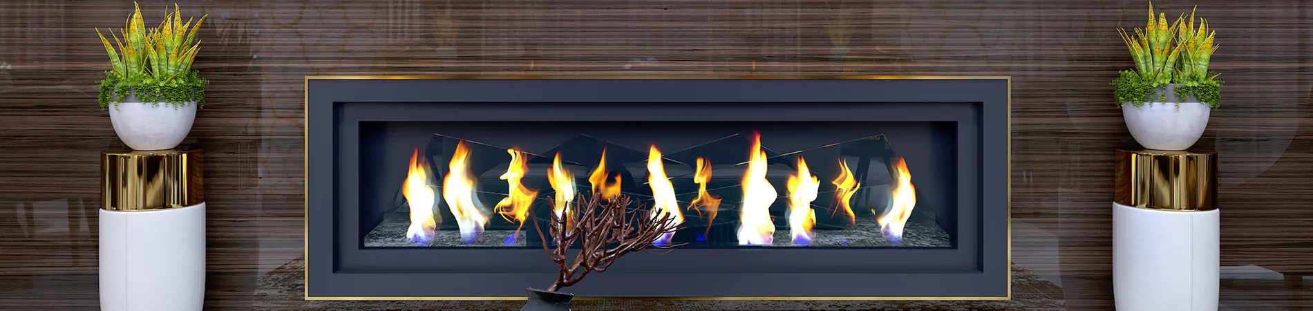 Multi-Color Fireplace Installation Alhambra, CA | Vibrant Color ...
